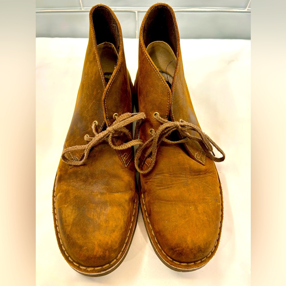 Clarks Bushacre 2 Mens Dark Brown Leather Desert Chuk… - Gem